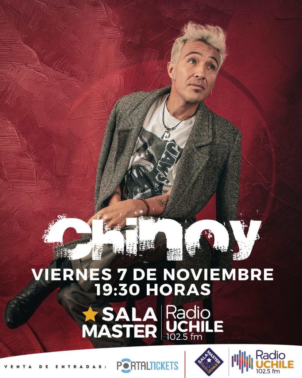 CHINOY REGRESA A SALA MASTER // PortalTickets.cl