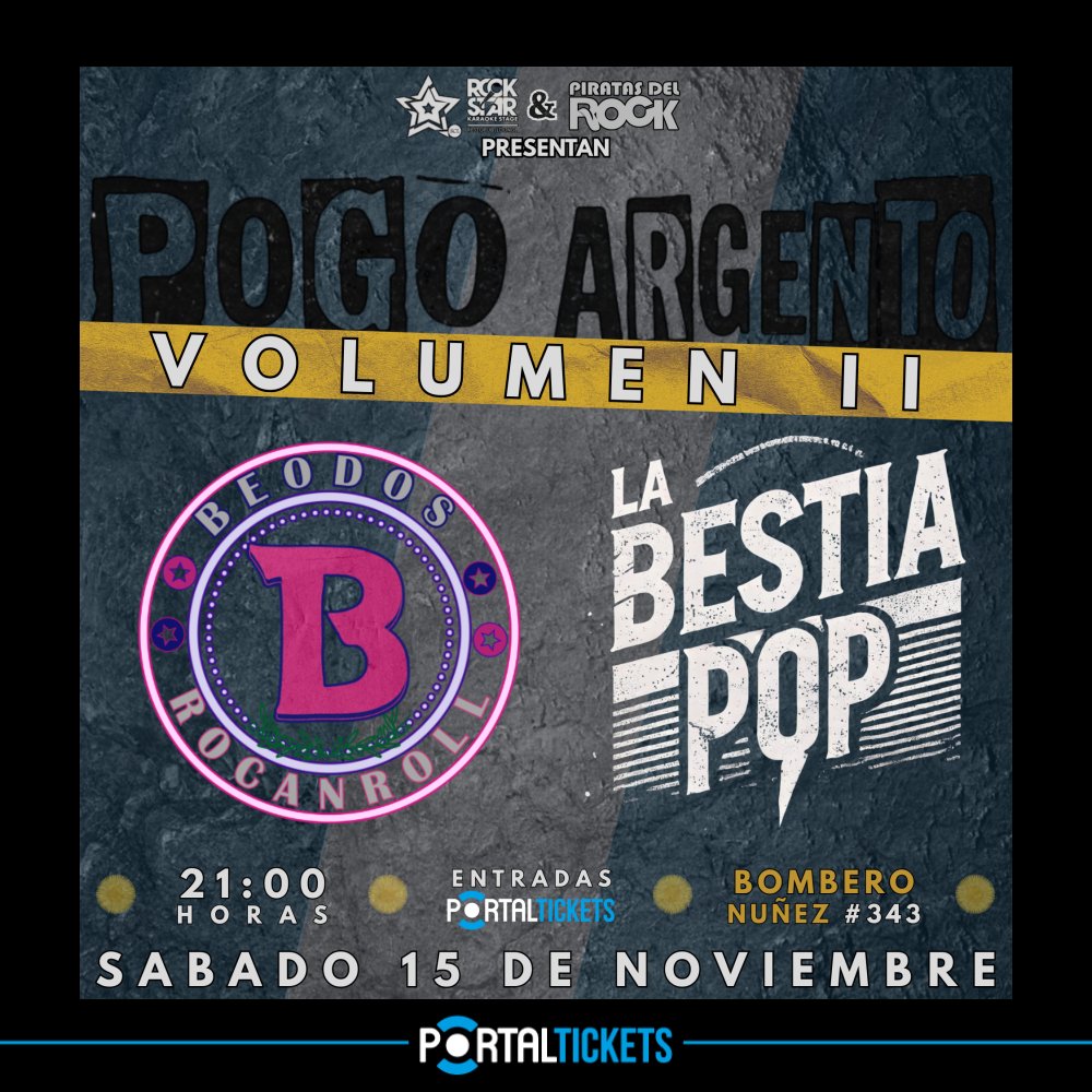 POGO ARGENTO II EN ROCKSTAR // PortalTickets.cl