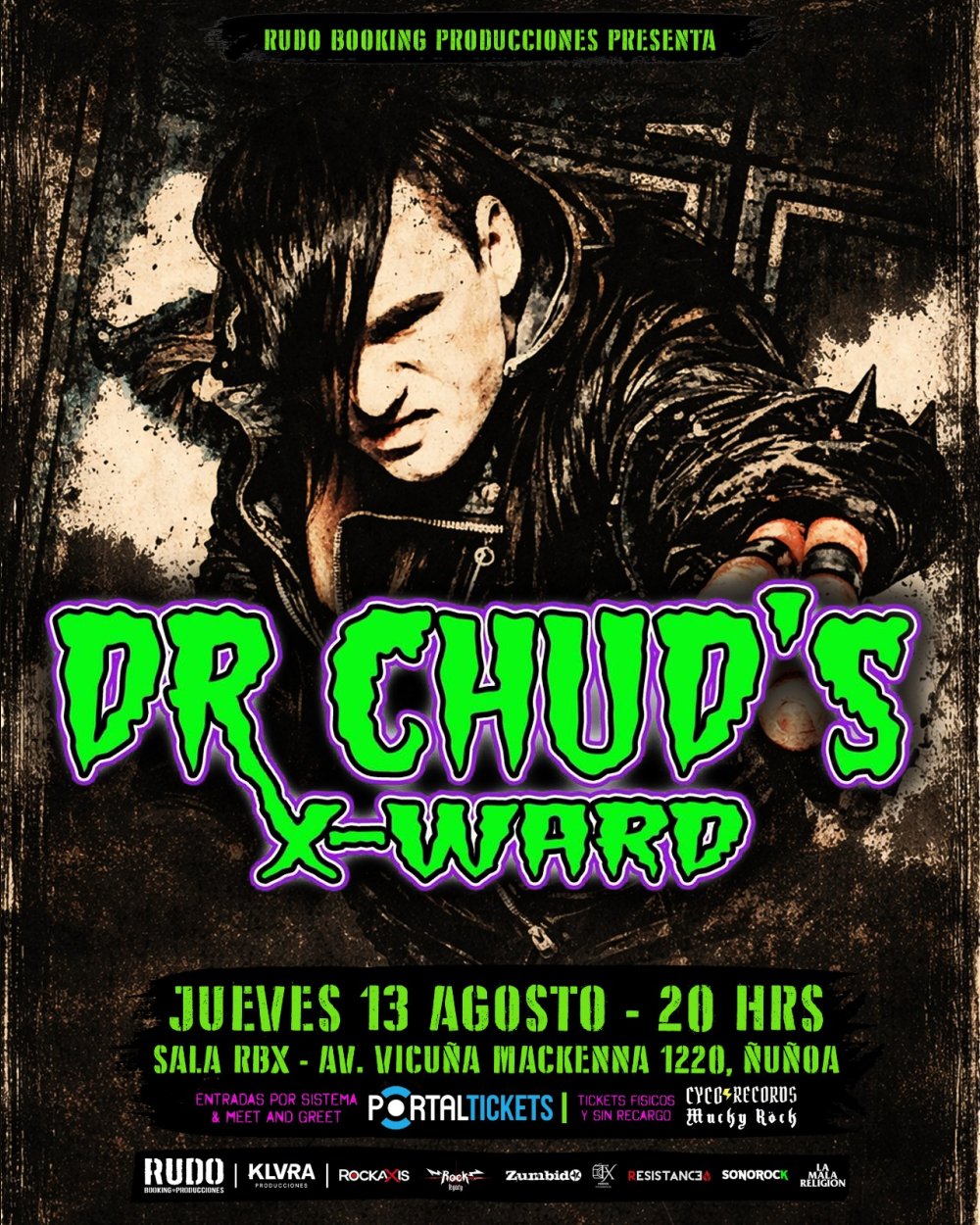 DR. CHUD’S X-WARD – MISFITS ERA 1995–2000 EN CHILE // PortalTickets.cl