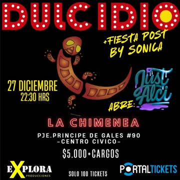 KIT DE DIFUSIÓN: DULCIDIO EN LA CHIMENEA // PortalTickets.cl