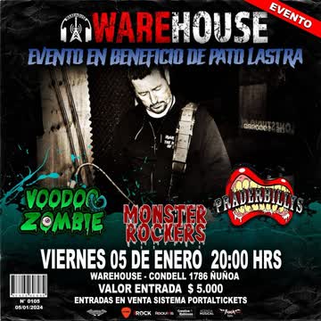 KIT DE DIFUSIÓN: HOMENAJE PSYCHO A PATO LASTRA EN WAREHOUSE ...